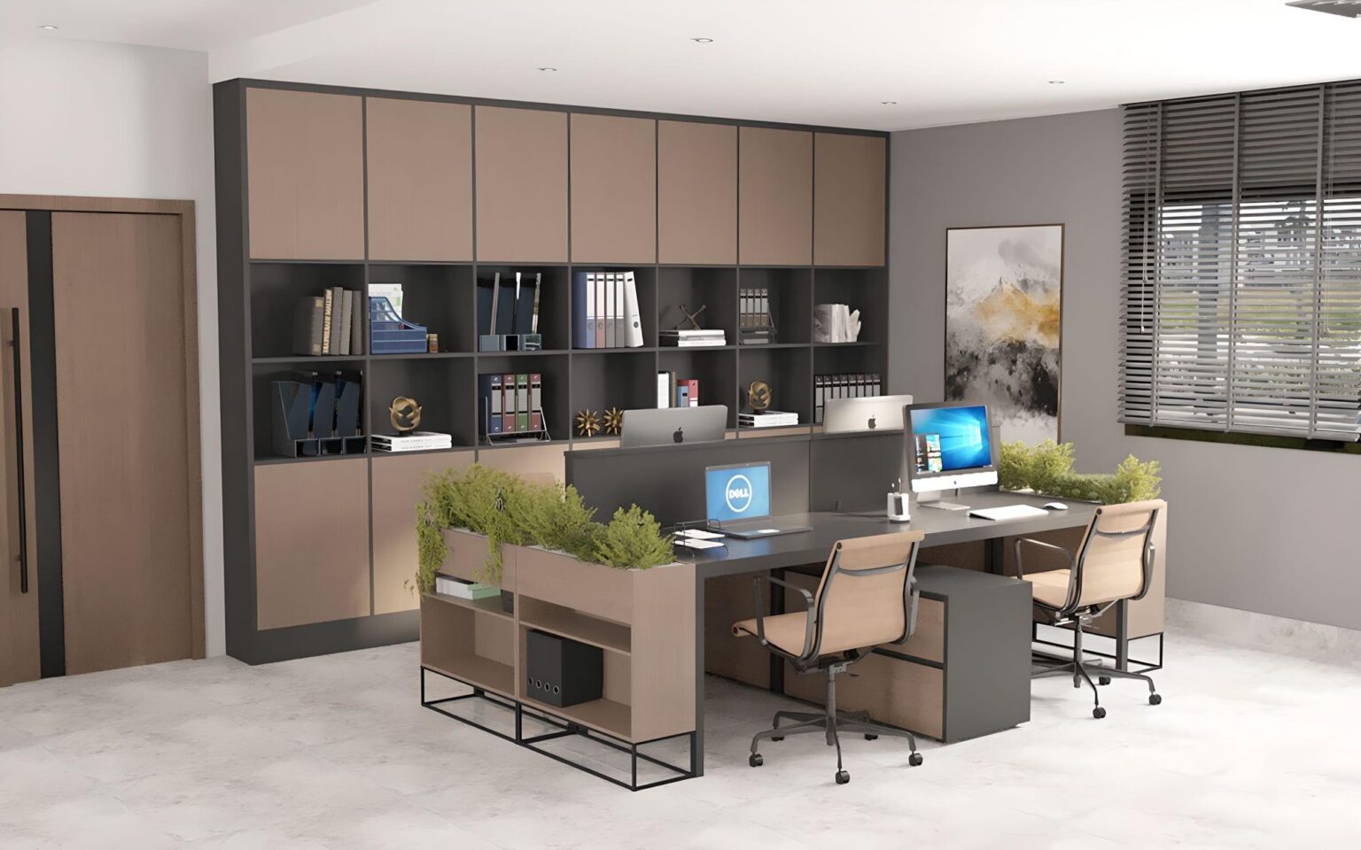 Industrial Office Design| Amany Salah for interiors and more