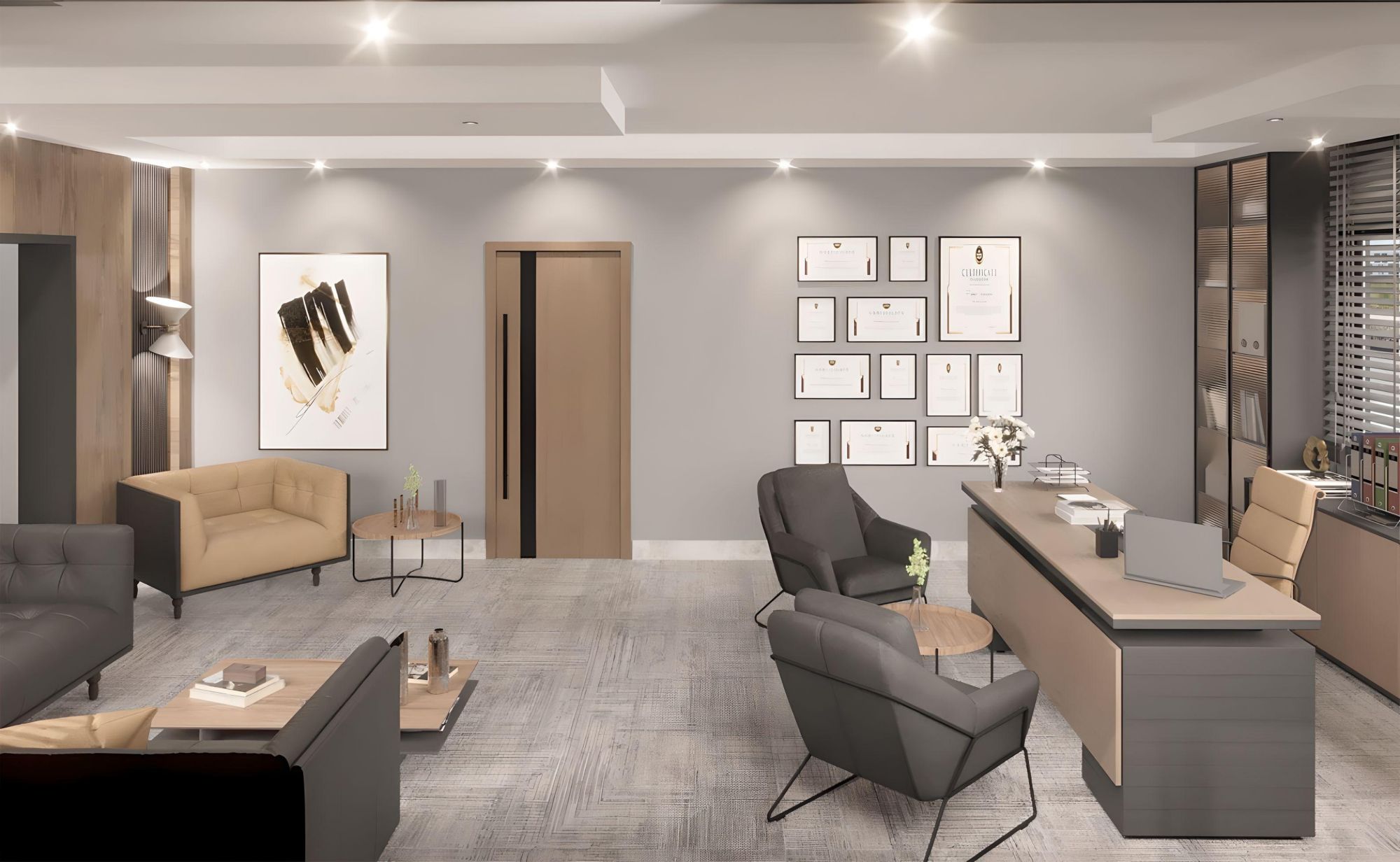 Industrial Office Design| Amany Salah for interiors and more