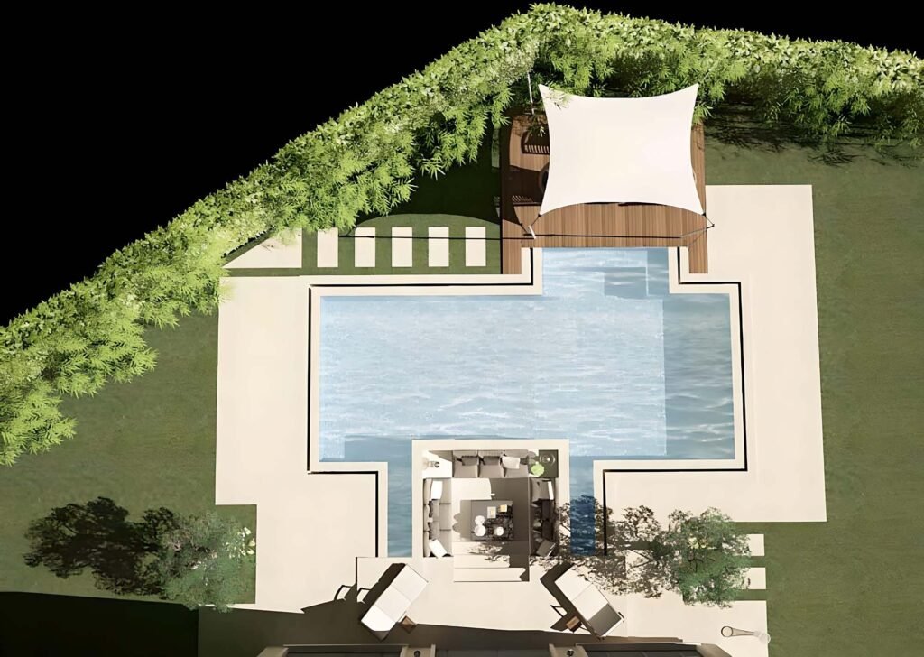 villa and swimming pool - Amany Salah for interiors and more